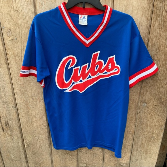 Majestic | Shirts | Vintage Usa Cubs Majestic Jersey Large Fit Medium ...